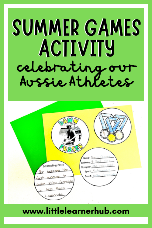 Summer Games Activity Celebrating Our Aussie Athletes - Little Learner Hub